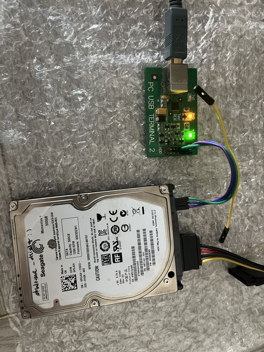 Dysk twardy Seagate ST9500424AS pika po upadku, niewykrywalny - silnik ...