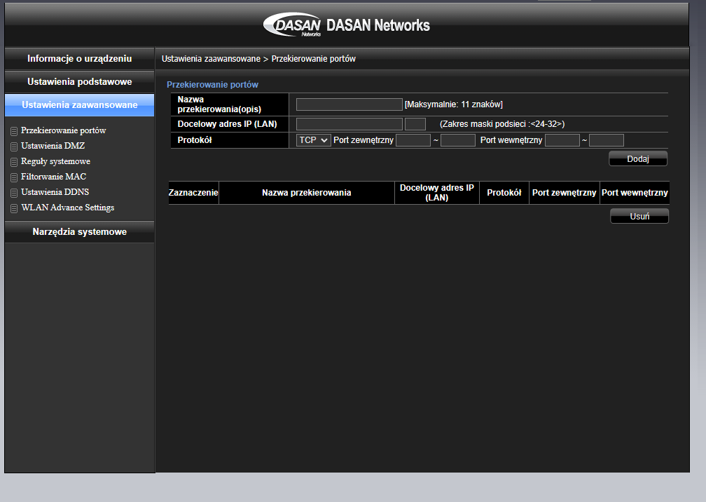 [Rozwiązano] Dasan H640GW - konfiguracja serwera, łączenie przez ...