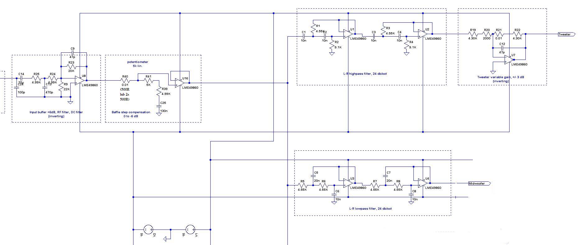 Wzmacniacz 4 kanałowy na LM3876 (system quasi-aktywny) - 2