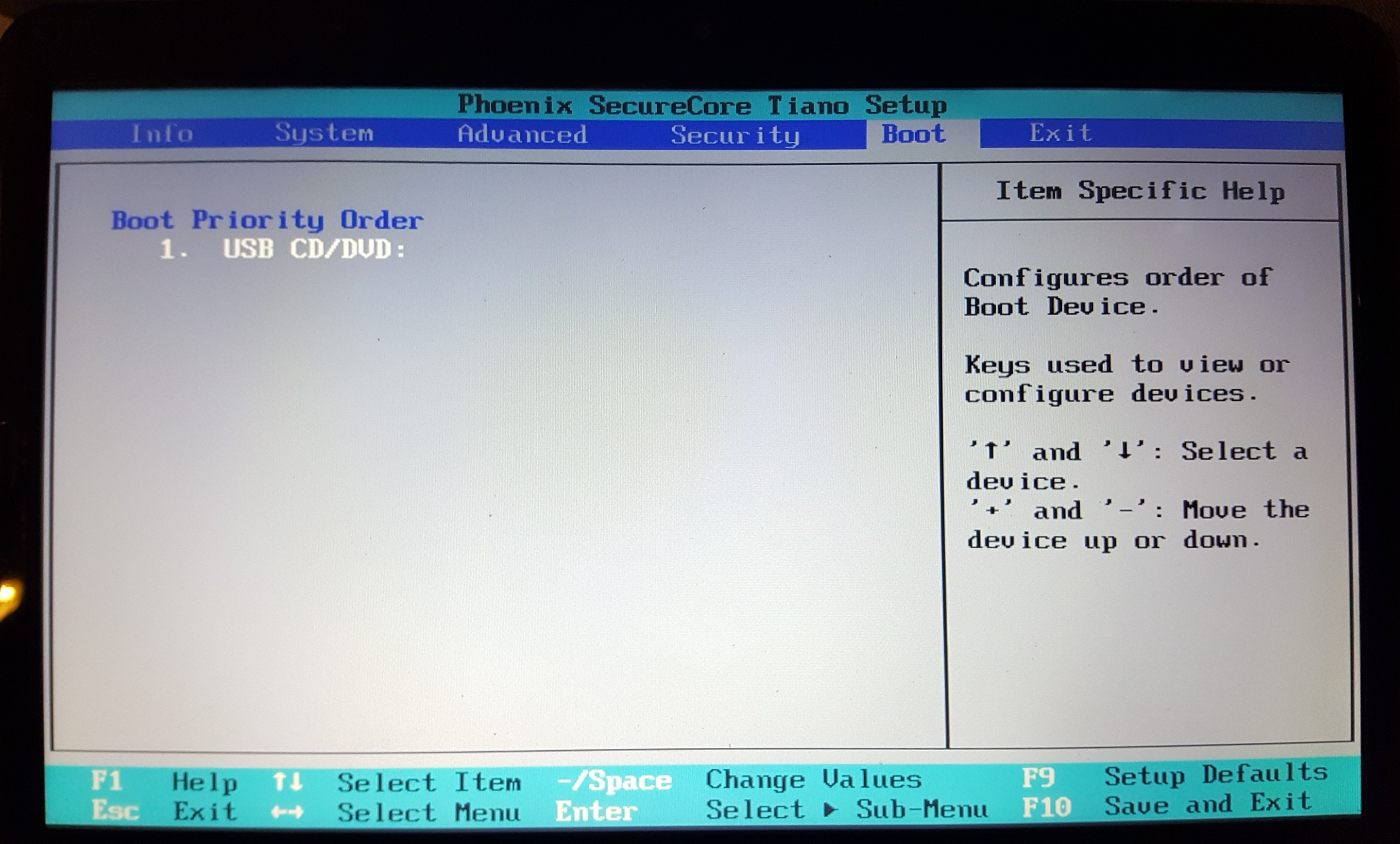 Fujitsu Lifebook AH531 - Boot menu jest puste, w BIOS boot priority ...