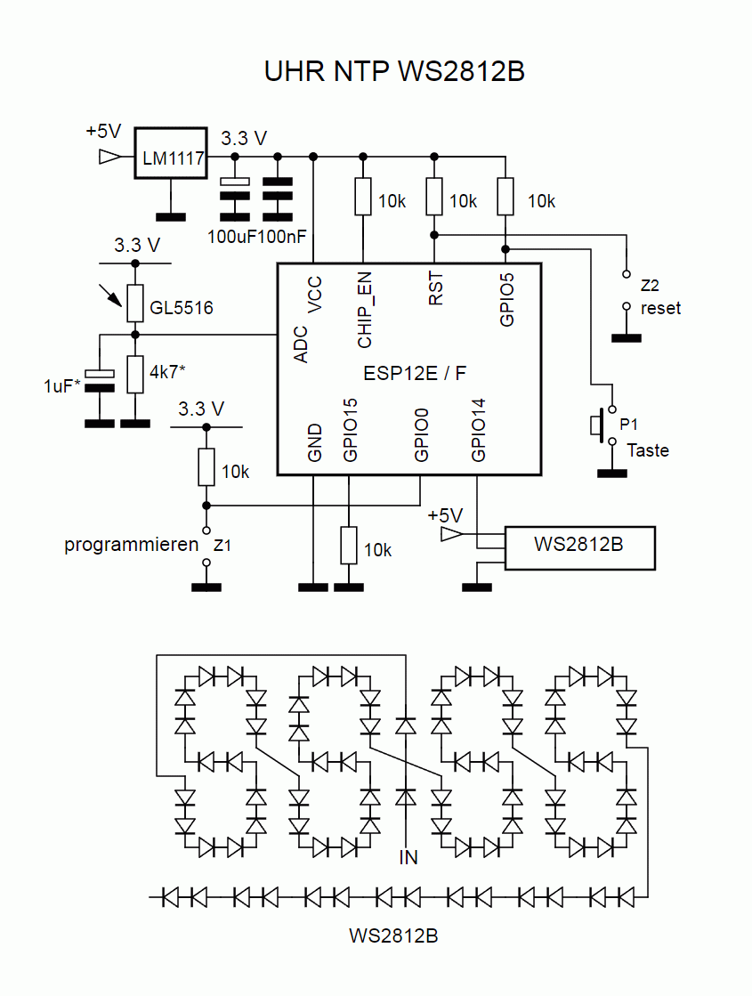 LED-Uhr mit WS2812B (NTP) - elektroda.de