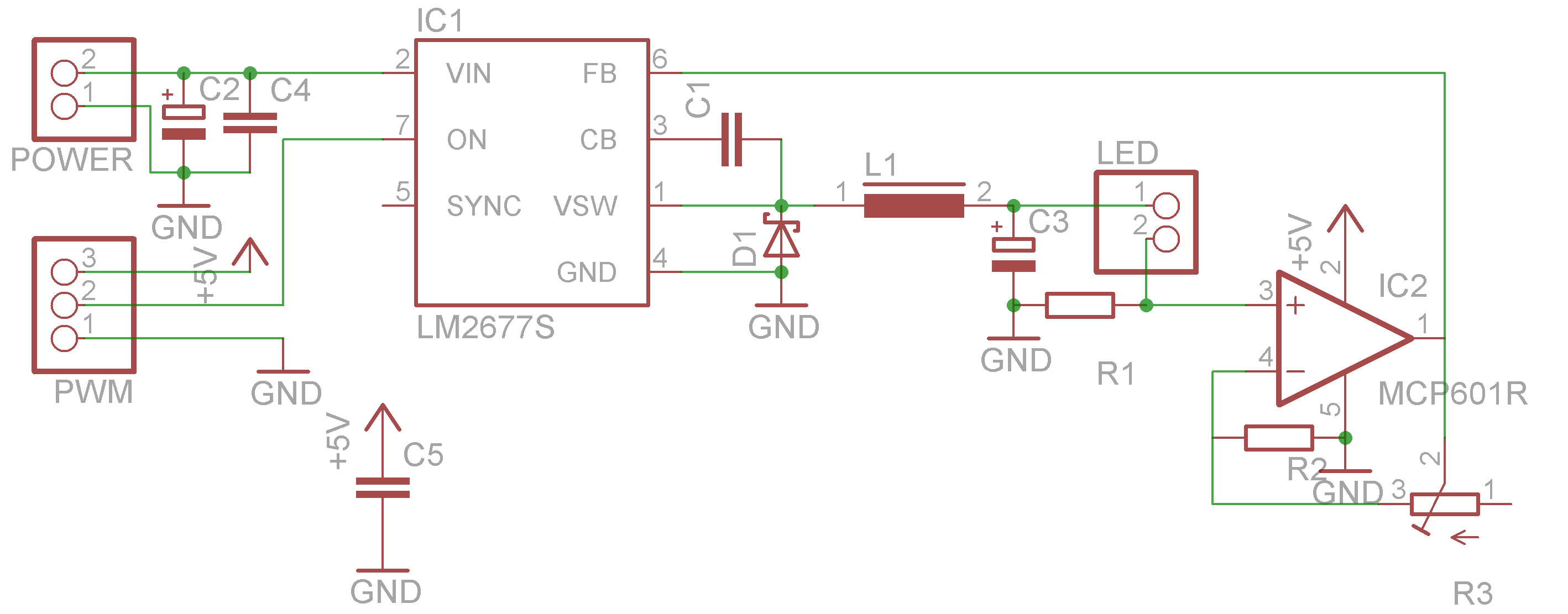 [EAGLE/LM2677] - regulator prądu na lm2677- prośba o sprawdzenie ...