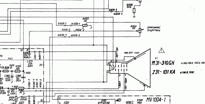 Monitor cz-b 4 uPC1379C - brak regulacji jaskrawości, ciemny obraz