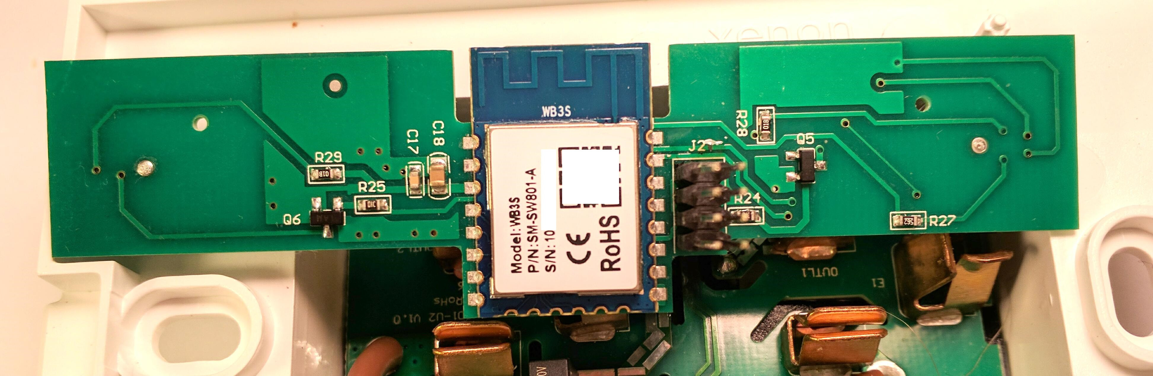 Flashing OTA on Finger Touch Dual In-wall Outlet Xenon SM-PW801-U2: WB3s' CEN to VCC