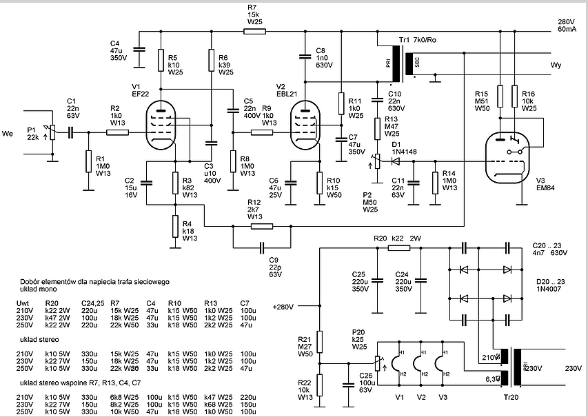 Wzmacniacz na ECL86 - opinie o TTG-ECL86PP i dioda do prostownika