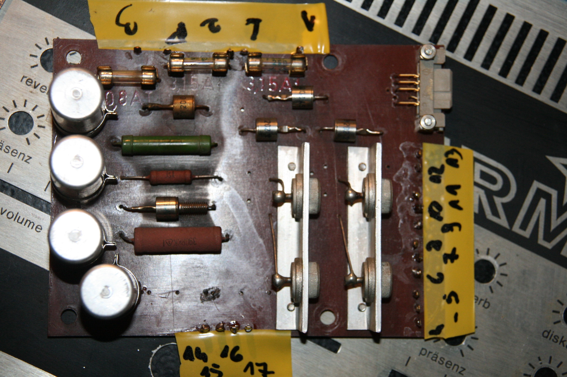 Vermona Regent 600g - Naprawa, konserwacja. Dobór zamienników układu.