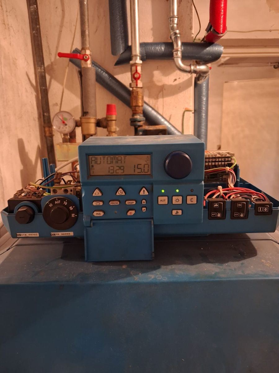 Sterowanie kotłem Buderus LOGANO G115 sygnałem ON/OFF z pompy ciepła ...