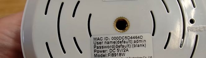 Foscam Fi8919w zapomniane hasło, reset nie działa.