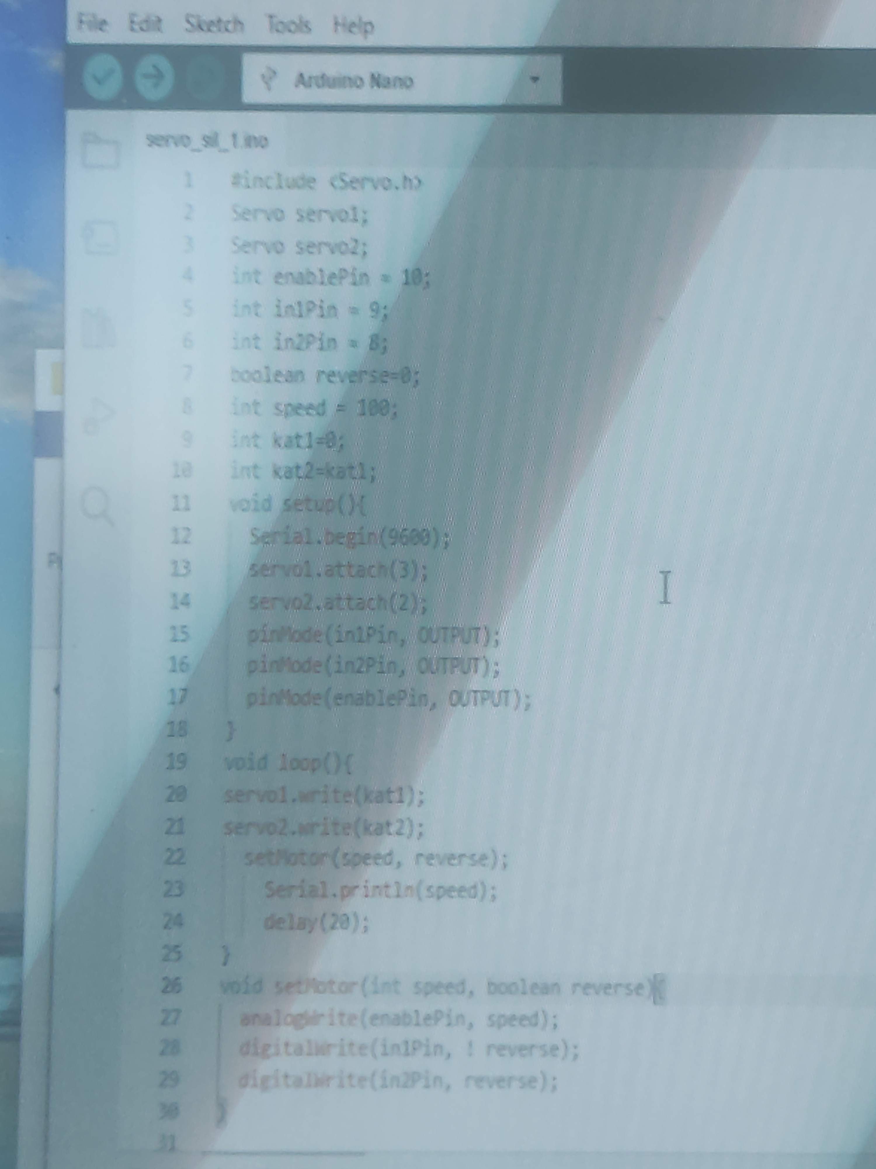 Współpraca serwa i silnika na sterowniku L293D w Arduino IDE: Auto RC ...
