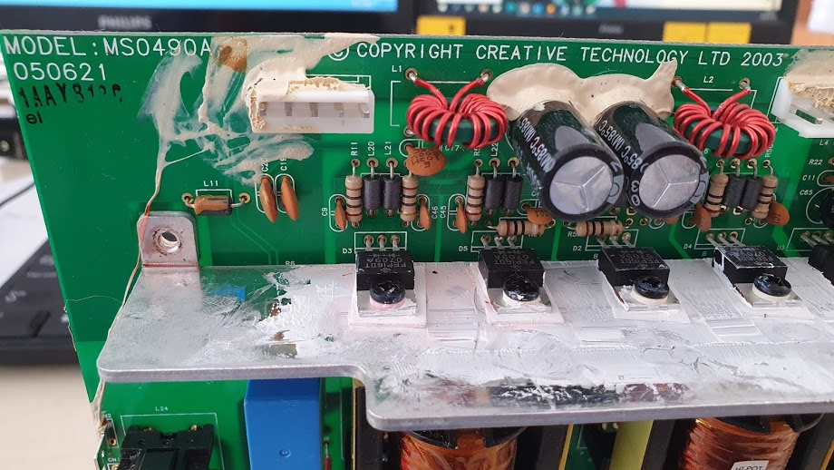 Creative GigaWorks S750 - jak przerobić na aktywny subwoofer ? :)