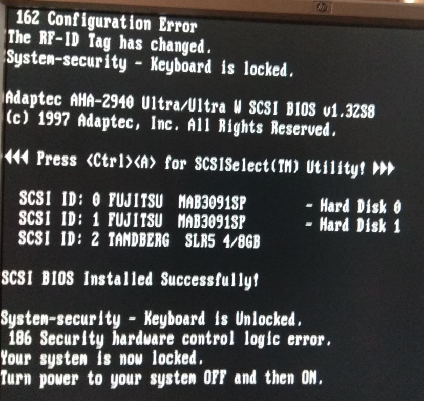 IBM Netfinity 3000 - Jak ominąć błąd 162 i odblokować BIOS?