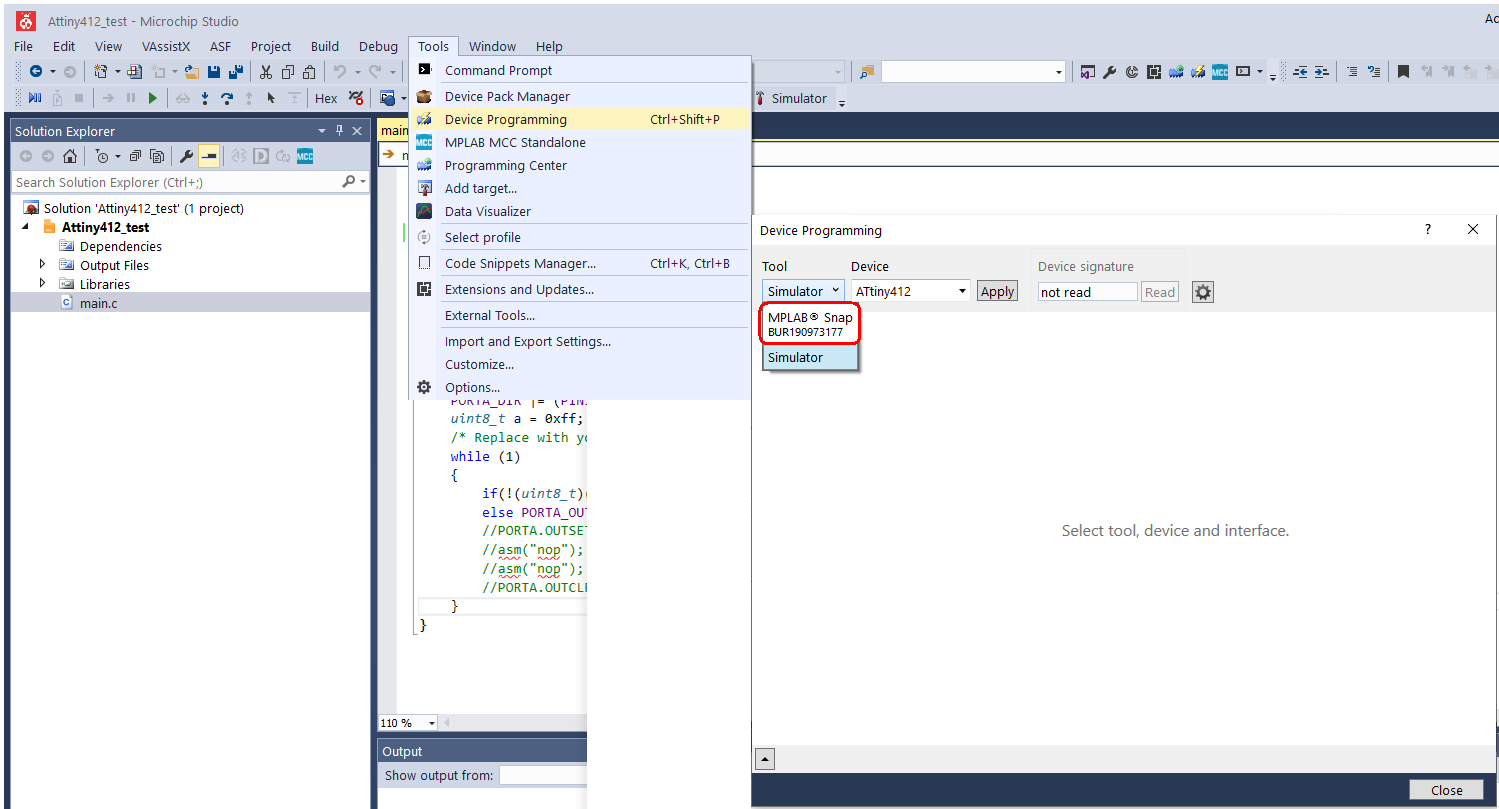 Co zrobić, aby MPLAB Snap i Microchip Studio zaczęły współpracować?