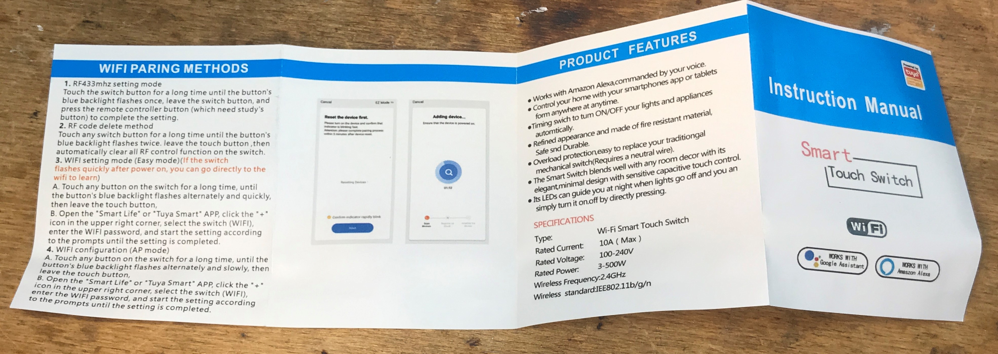 [ESP8285/TYWE3S] Light switch with WiFi/RF Appio 9605 (no neutral ...