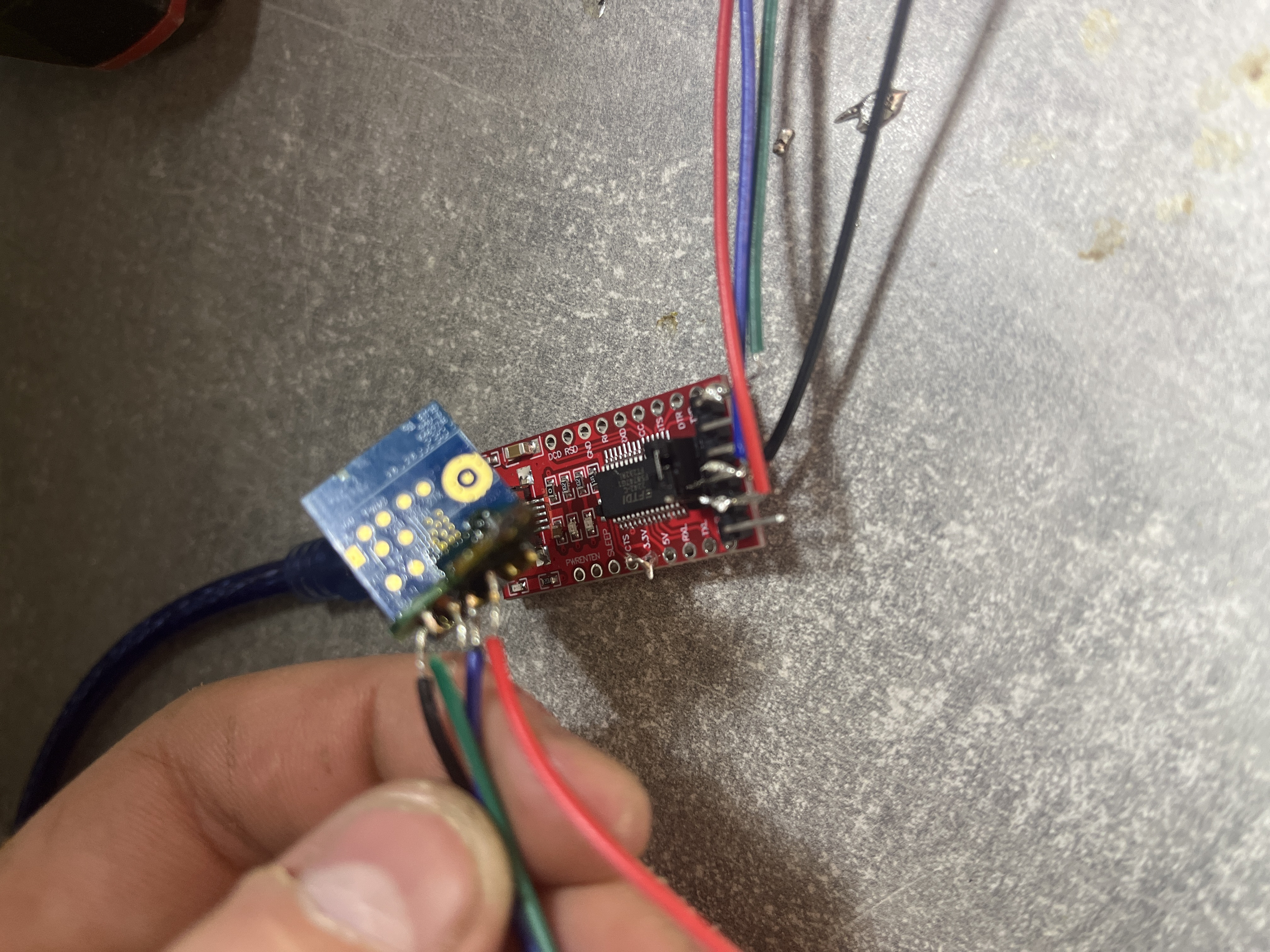 Wiring MOES MS-104B s WB2S to TTL FT232RL for OpenBK7231T Flashing