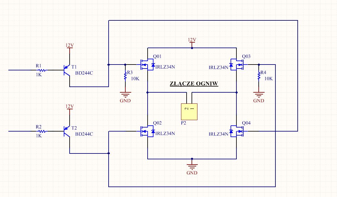 Mostek H na Mosfetach N - grzanie górnych tranzystorów przy ogniwie ...
