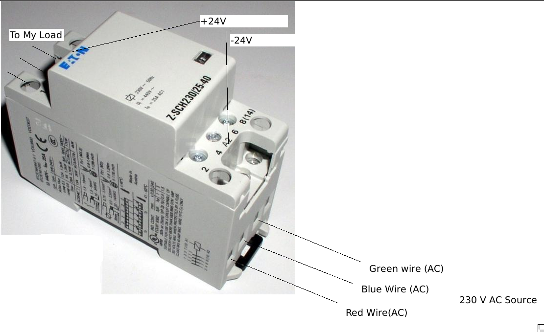How to wire a contactor | Forum for Electronics
