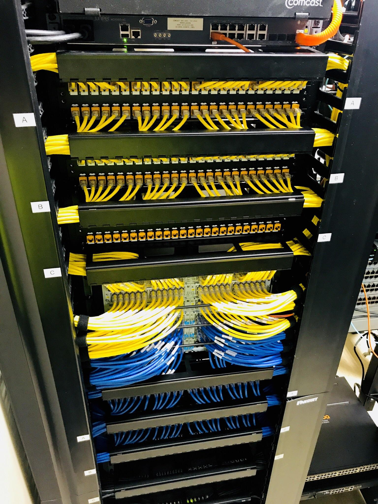 Building a home LAN network with a RACK cabinet (extensive and fast ...