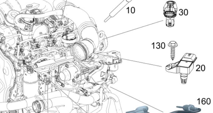 Mercedes W205 Kombi 136 kM 1,6 - Czujnik temperatury powietrza ...