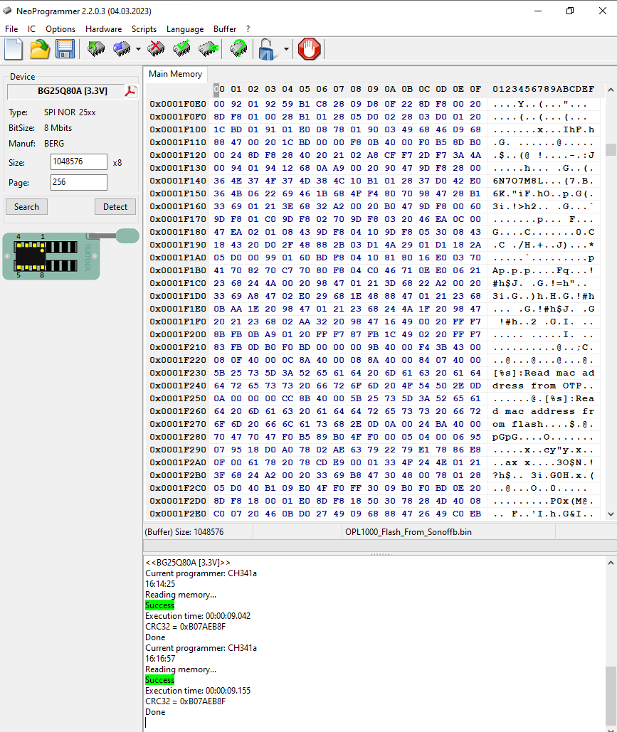 [OPL1000] Sonoff DW2 door/window opening sensor - teardown, firmware