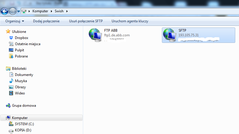 Jak podłączyć katalog z SFTP jako lokalny dysk na Windows?