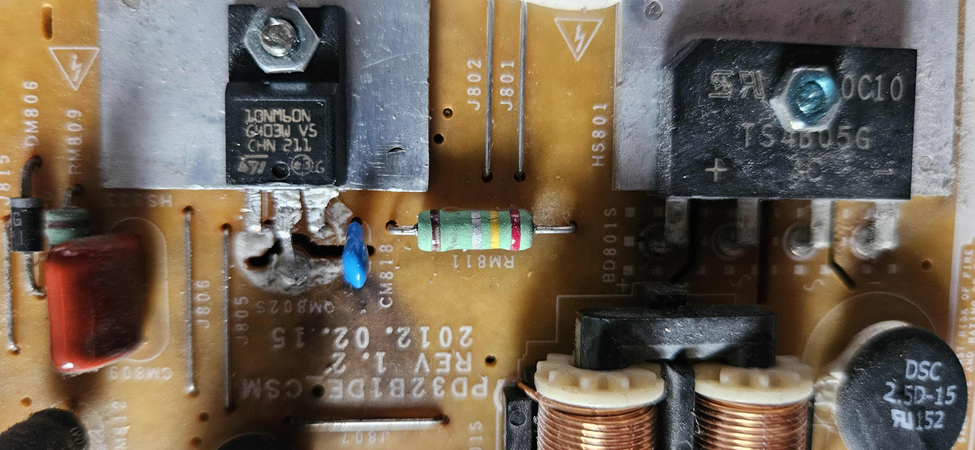 Identyfikacja rezystora 0,24Ω 5% na BN44-00517C Samsung – jak czytać kolory?