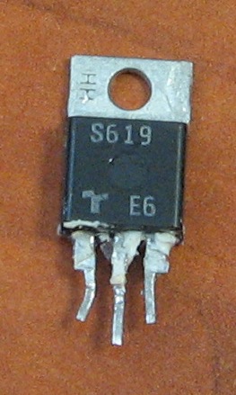 Identyfikacja elementu S619 E6 - tranzystor czy coś innego?