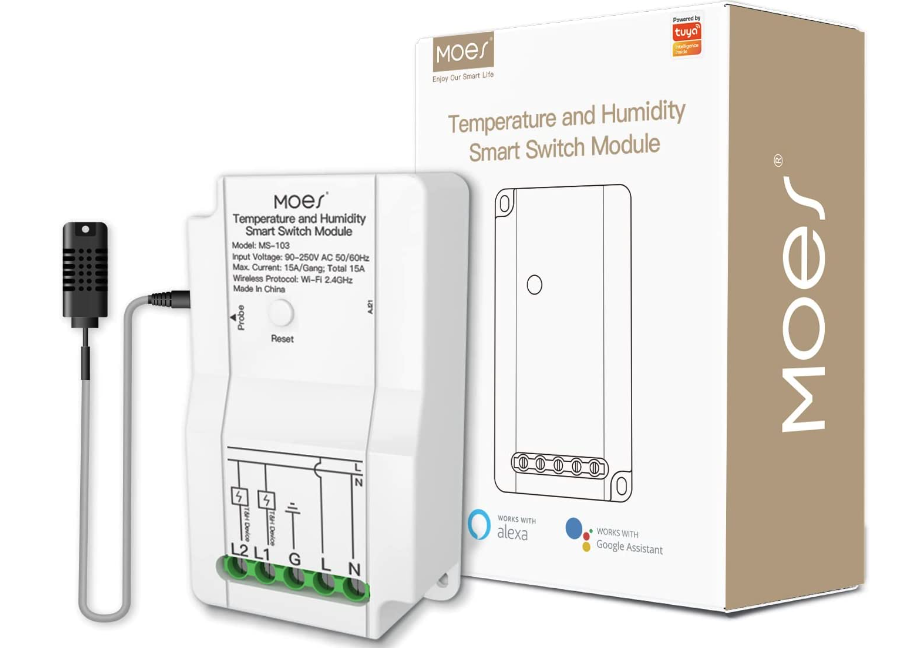MOES WiFi Smart Temperature and Humidity Switch Module MS-103