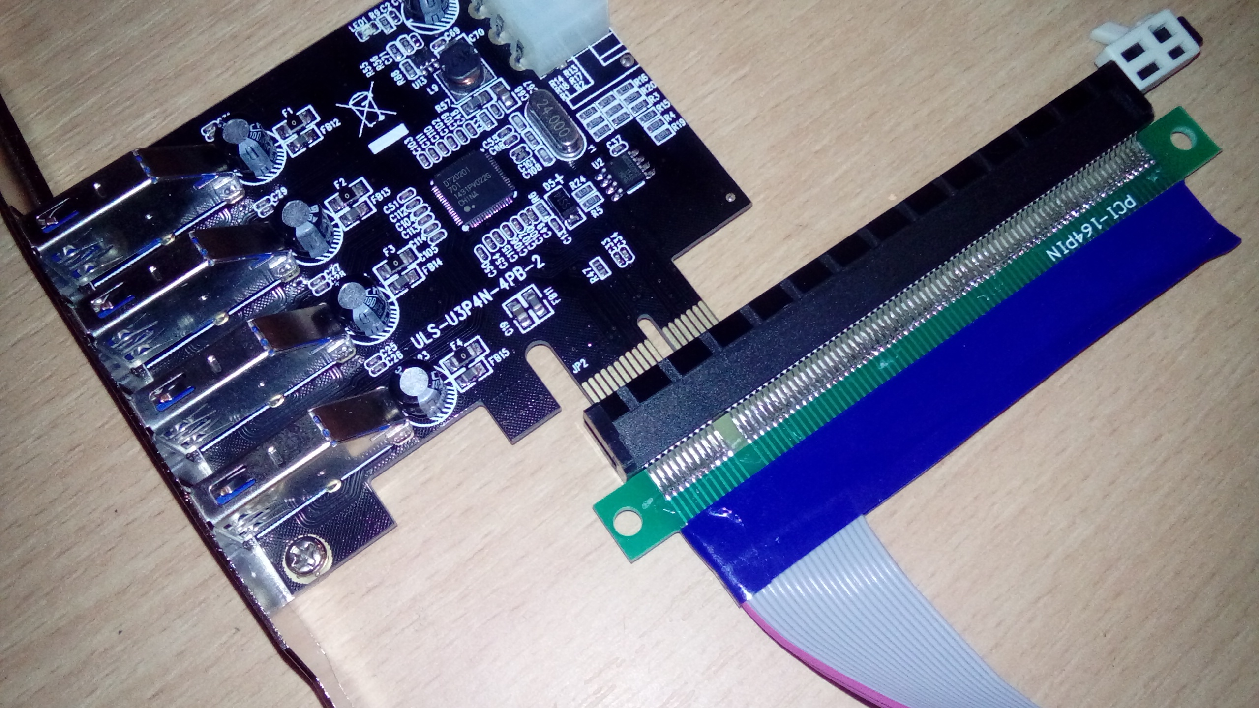 Terminal Thin Client T5730 - wpięcie karty USB3.0 PCIex1 do PCIex16