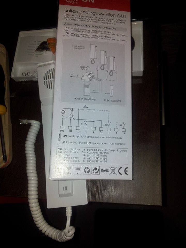 Jak podłączyć domofon Elfon AU1 - instrukcja i zdjęcia kabli