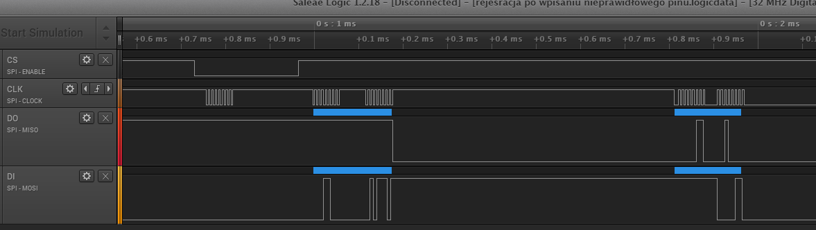 Jak usunąć problem przy podsłuchu transmisji danych z 93C86? Dekoder Microwire.
