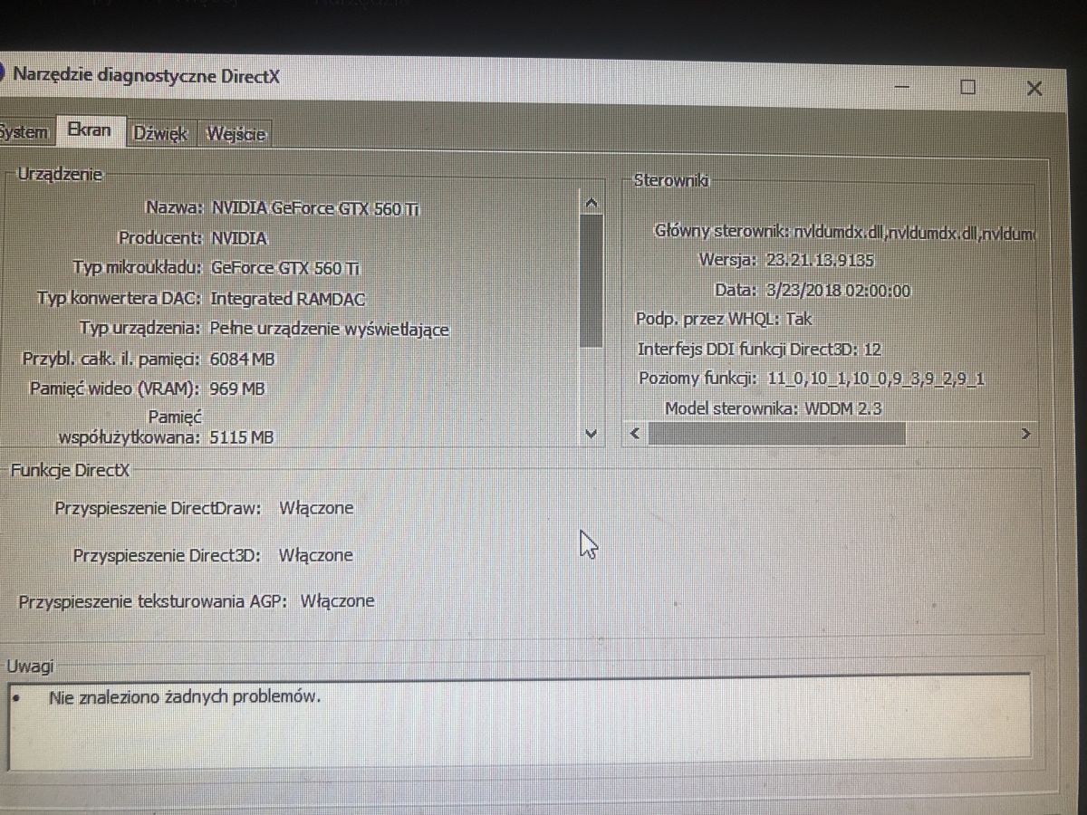 Nie mogę pobrac sterownika do miej karty graficznej Nvidia geforce.