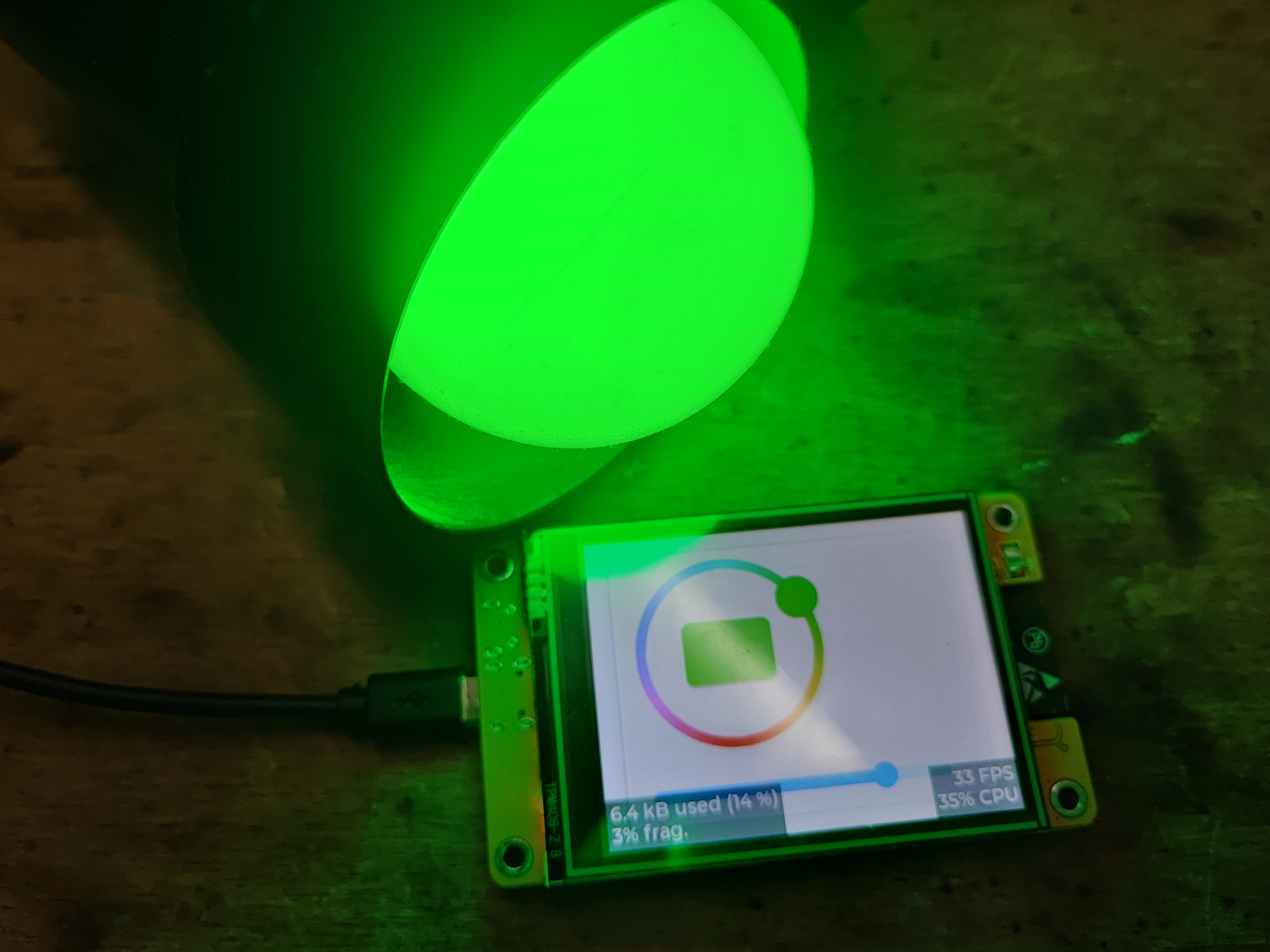 ESP32 and touch display - part 6, RGB lamp control, RGB picker