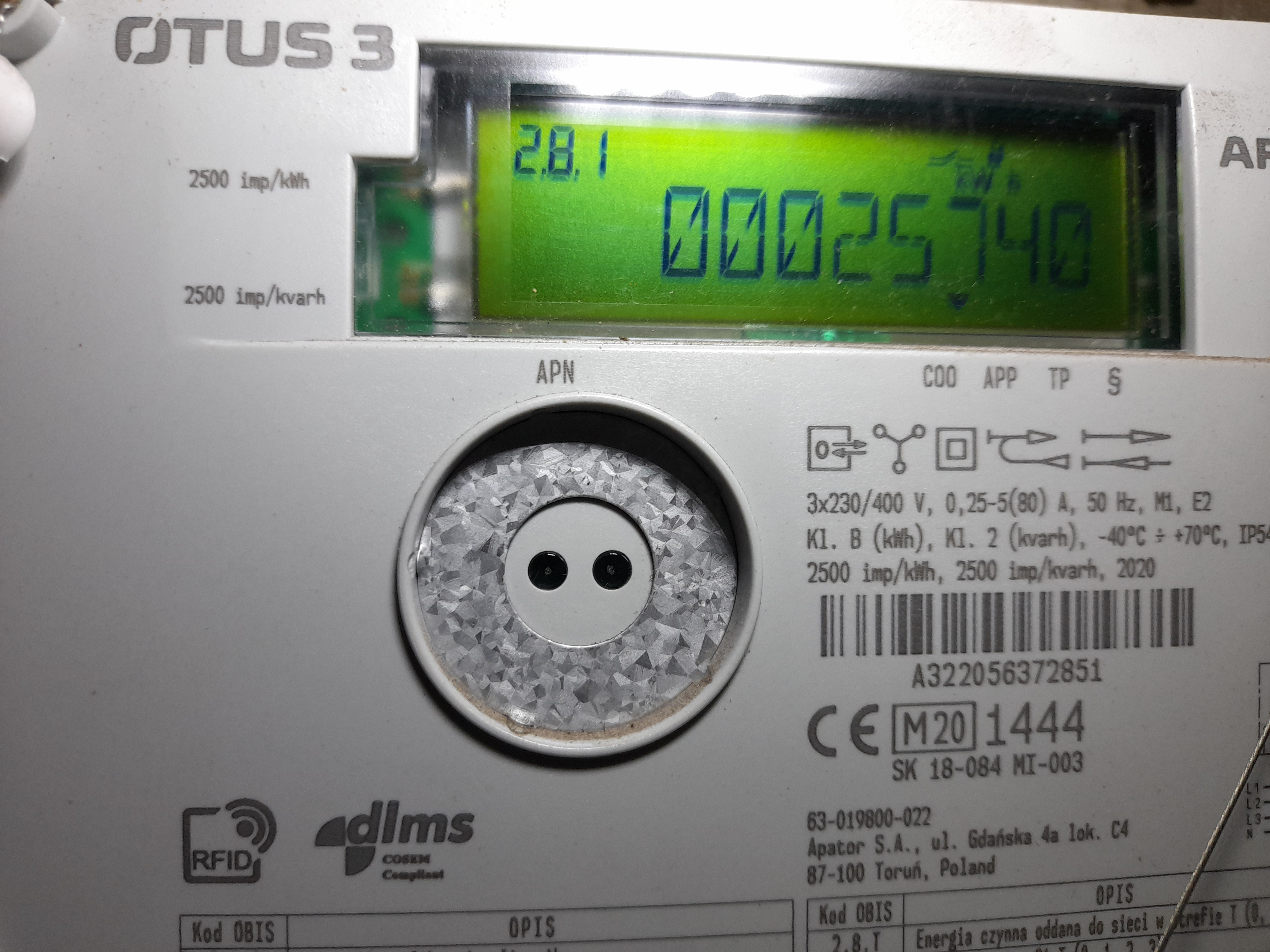 [Rozwiązano] Uszkodzenie licznika dwukierunkowego OTUS 3: sygnał dźwiękowy co 10sek, mruganie ...