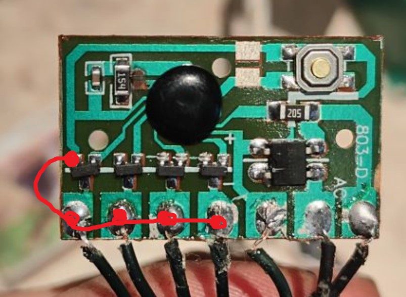 Migające lampki LED - jak przerobić na ciągłe świecenie? - 6