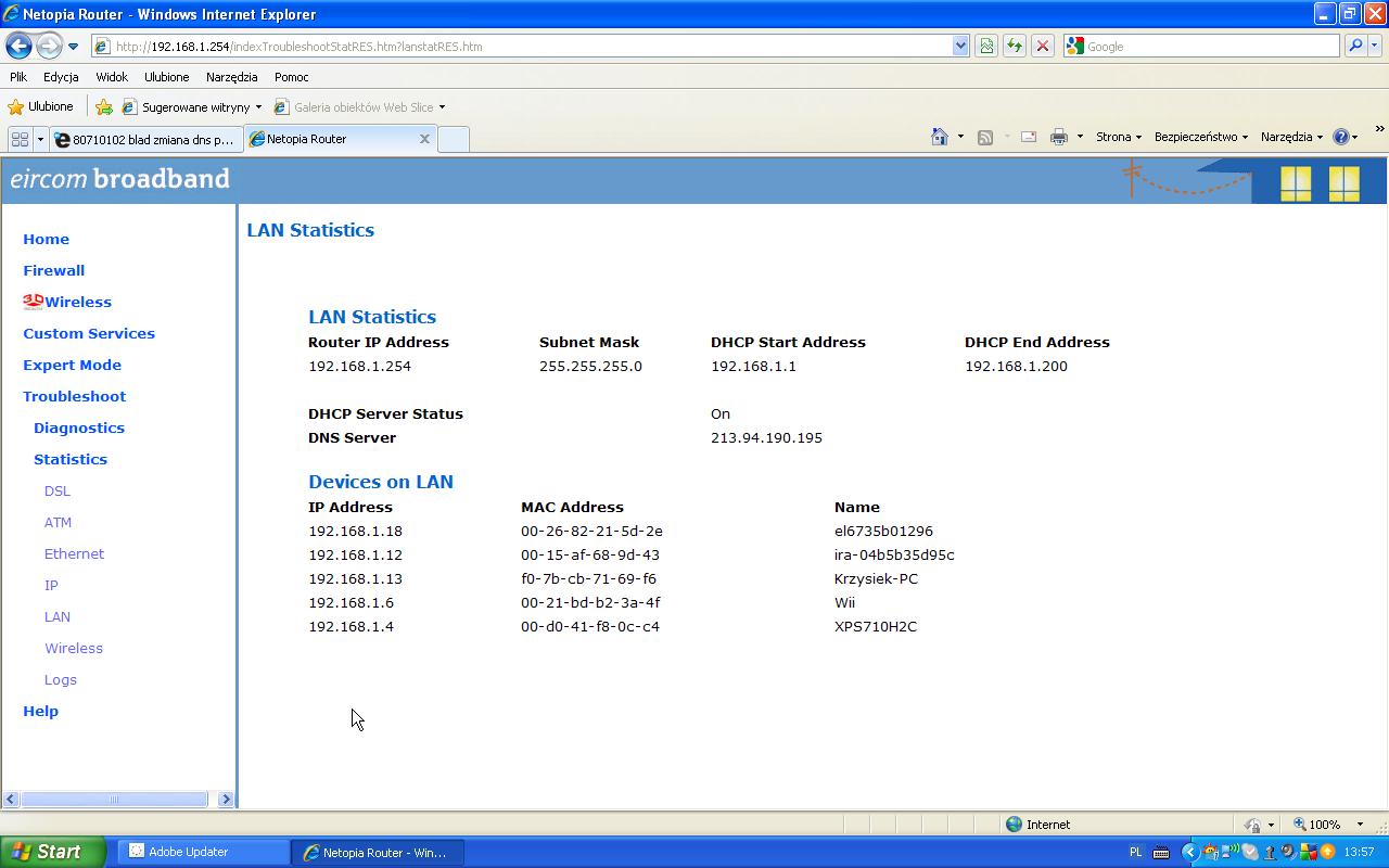 80710102 PS3 – jak ustawić DNS przez komputer bez dostępu do routera ...