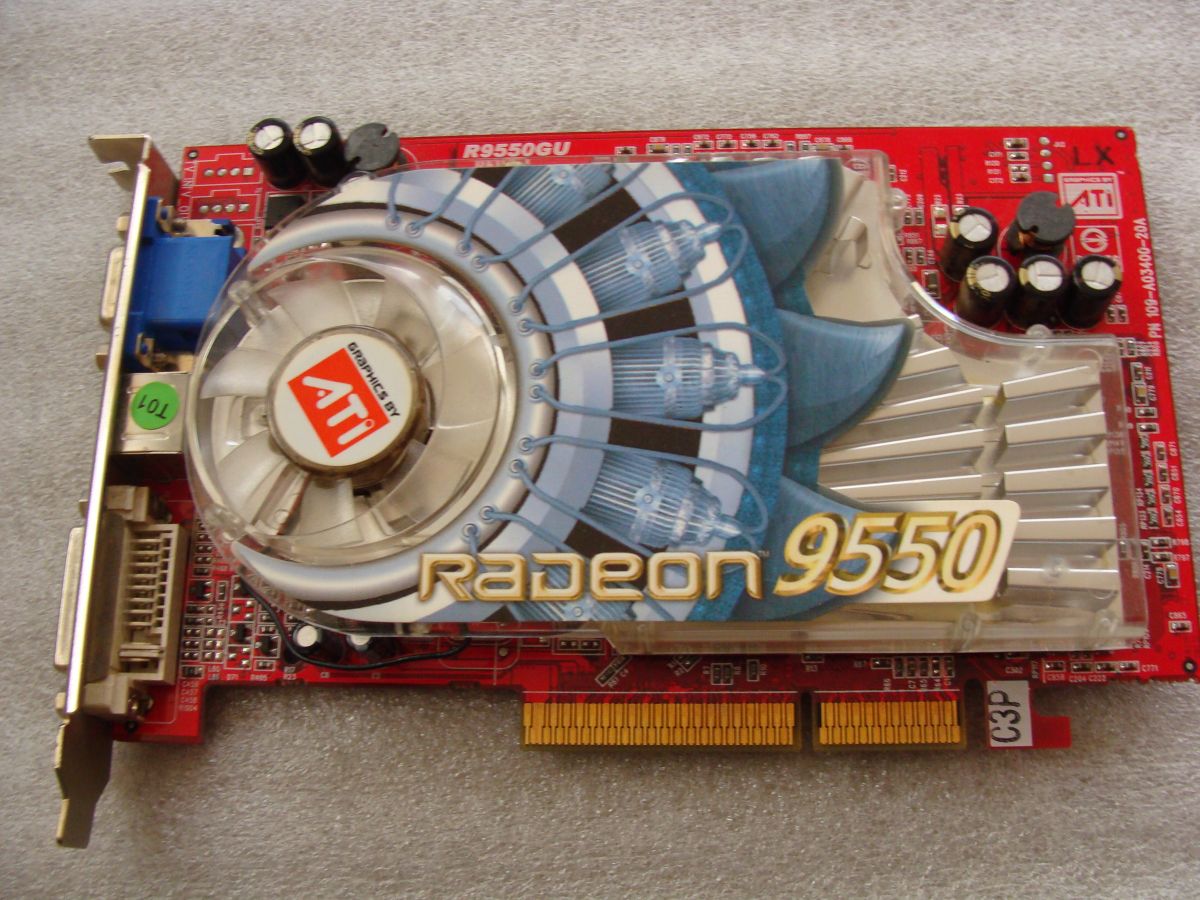 Sprzedam karty: GF9400GT, Radeon 9550, nVidia FX5200 AGP/PCI-E