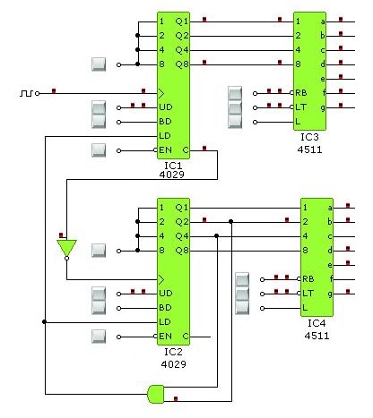 Problem z zerowaniem licznika CD4029 przy projekcie zegarka