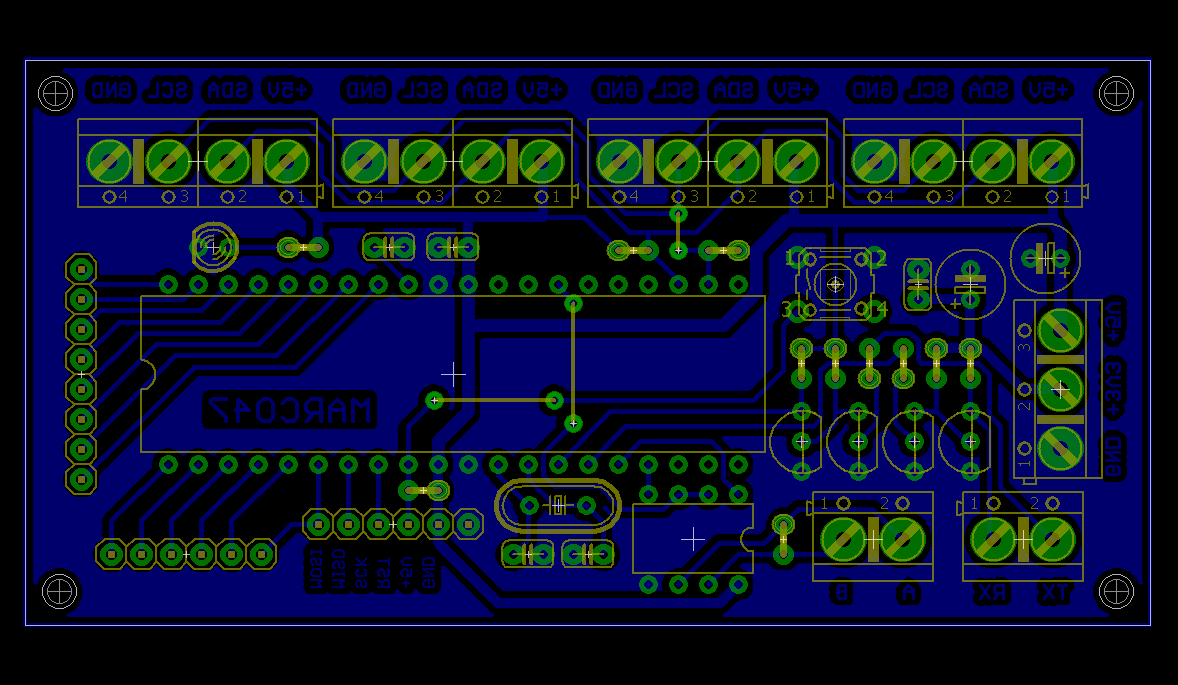 Sprawdzenie schematu Atmega644p z RS485, I2C i BTM-112 - konwersja sygnałów