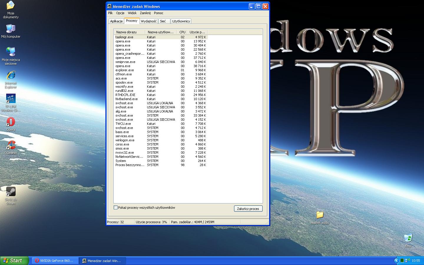 NVIDIA GeForce 8600GT - Poziome paski na Windows XP