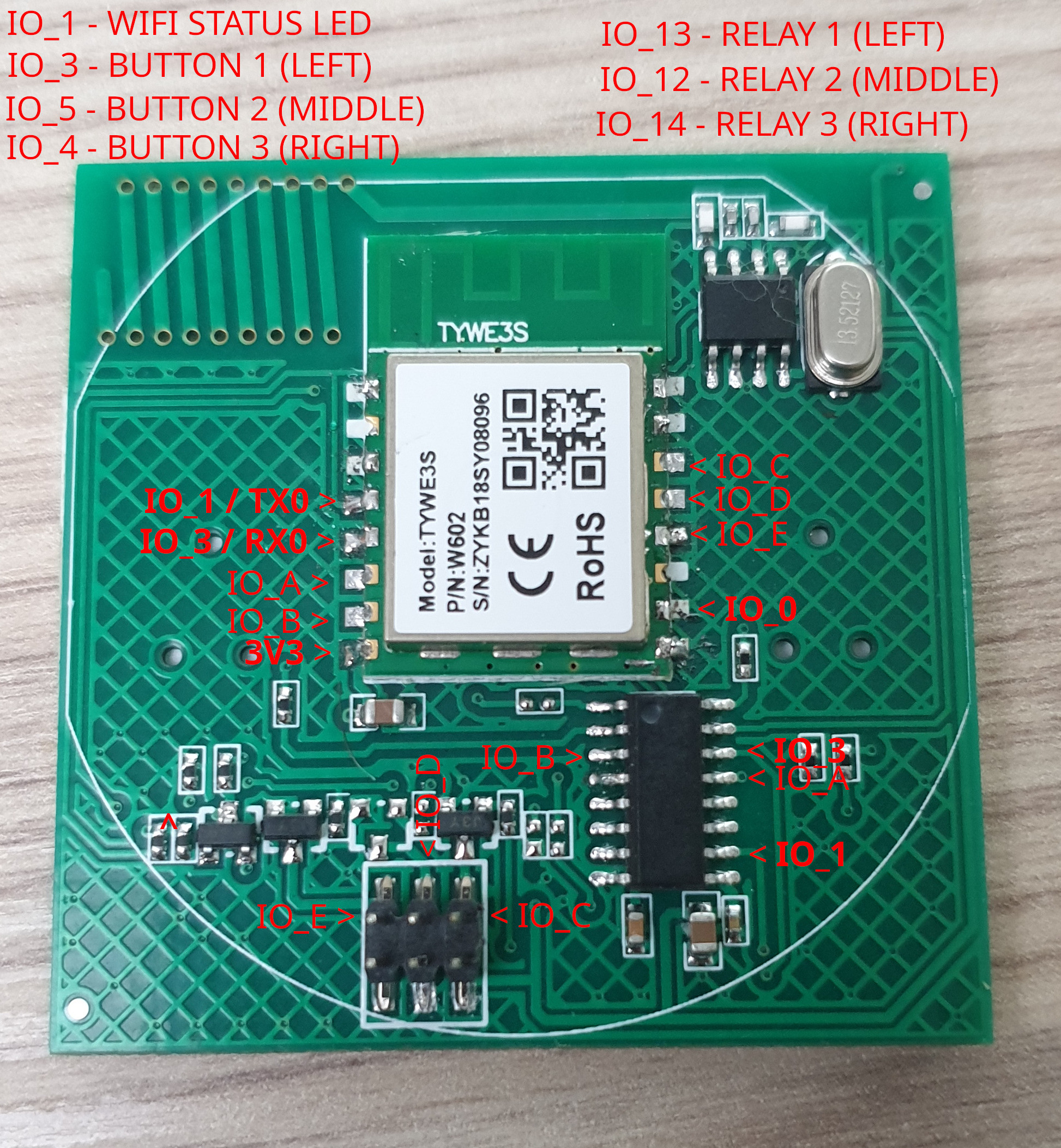 [ESP8285/TYWE3S] Light switch with WiFi/RF Appio 9605 (no neutral ...