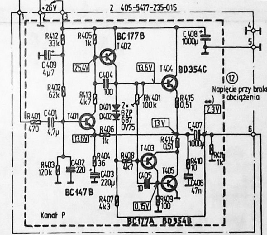 Potrzebny prosty schemat wzmacniacza tranzystorowy 5-7W