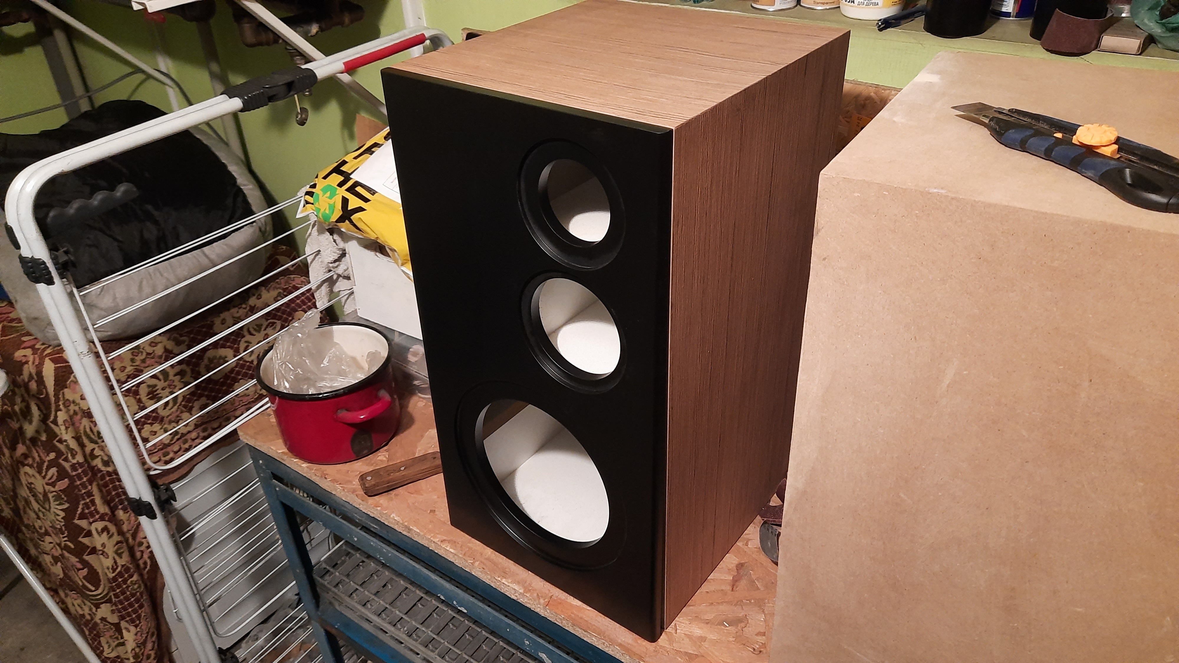 3-drożne kolumny głośnikowe - Visaton W200S 4R + Visaton B100 + Dayton DC28F-8