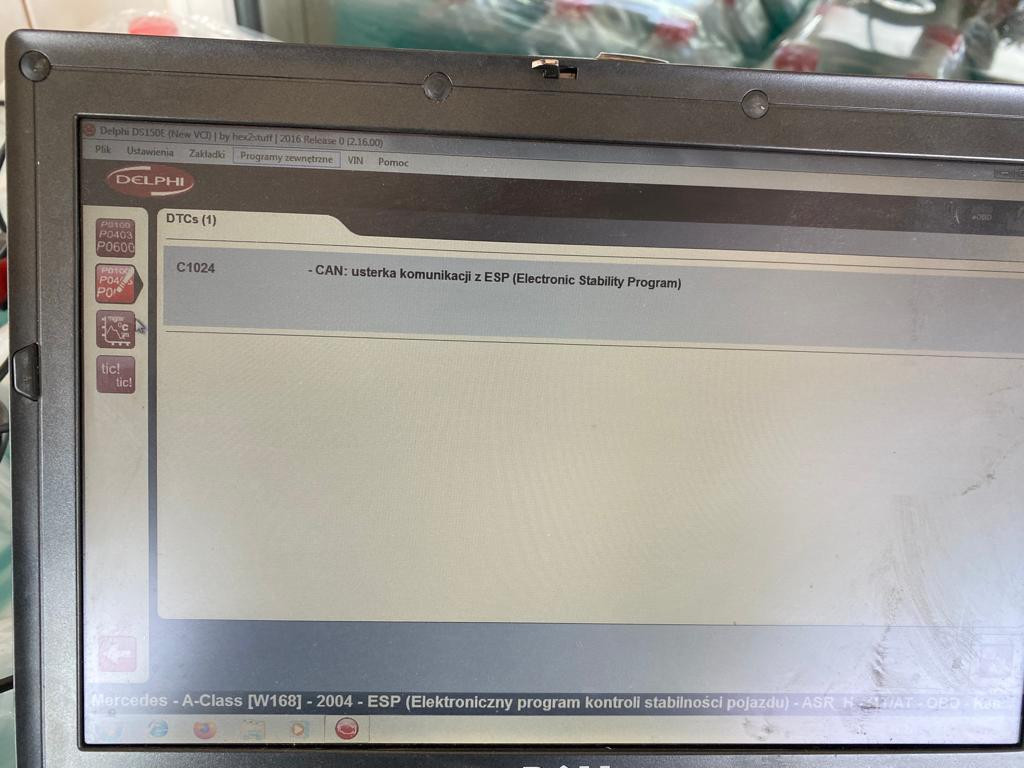 Mercedes w168 błąd C1024, po wymianie oleju i płynu w chłodnicy
