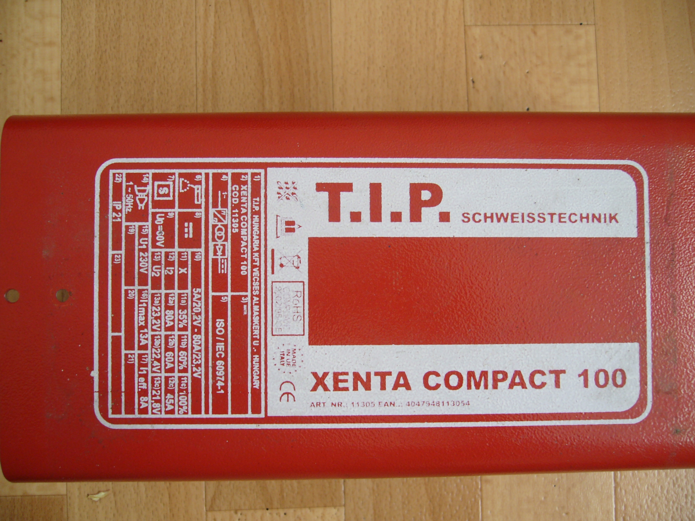 Spawarka inwerterowa T.I.P. XENTA COMPACT 100 identyfikacja elementu