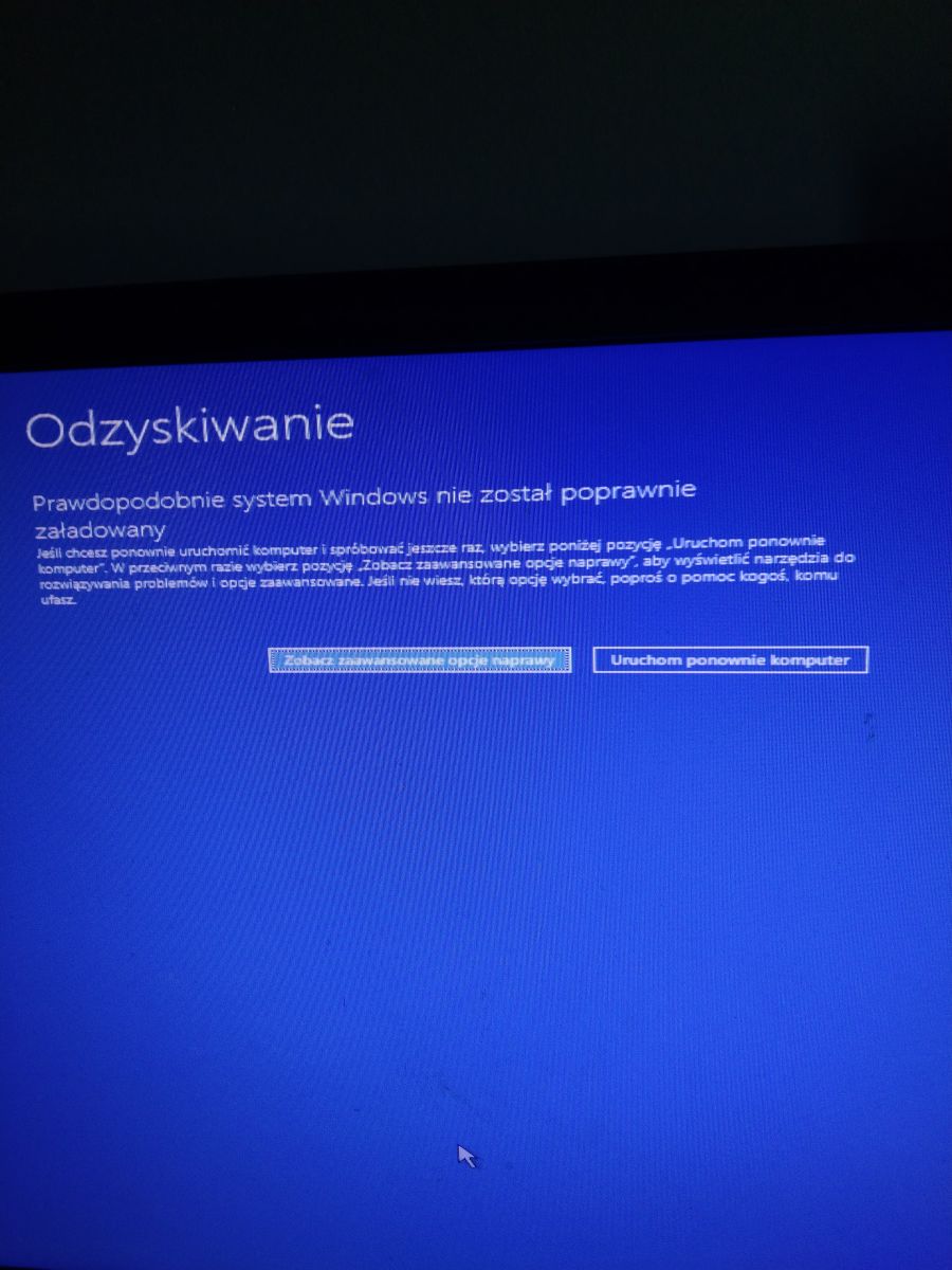 [Rozwiązano] Komputer nie chce sie włączyć (ciągły Blue Screen)
