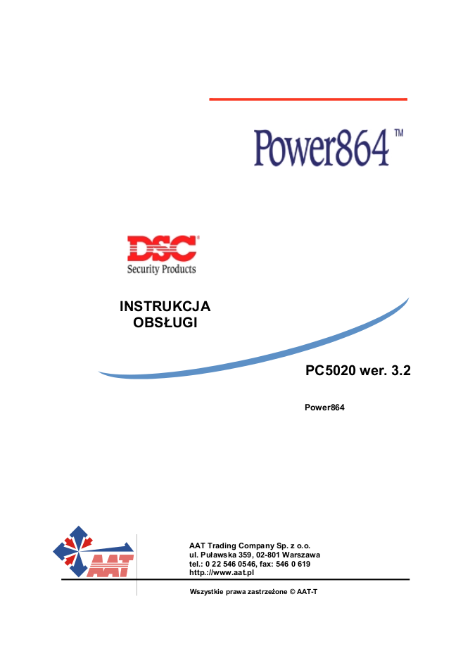 Centrale alarmowe i moduły rozszerzeń - spis instrukcji