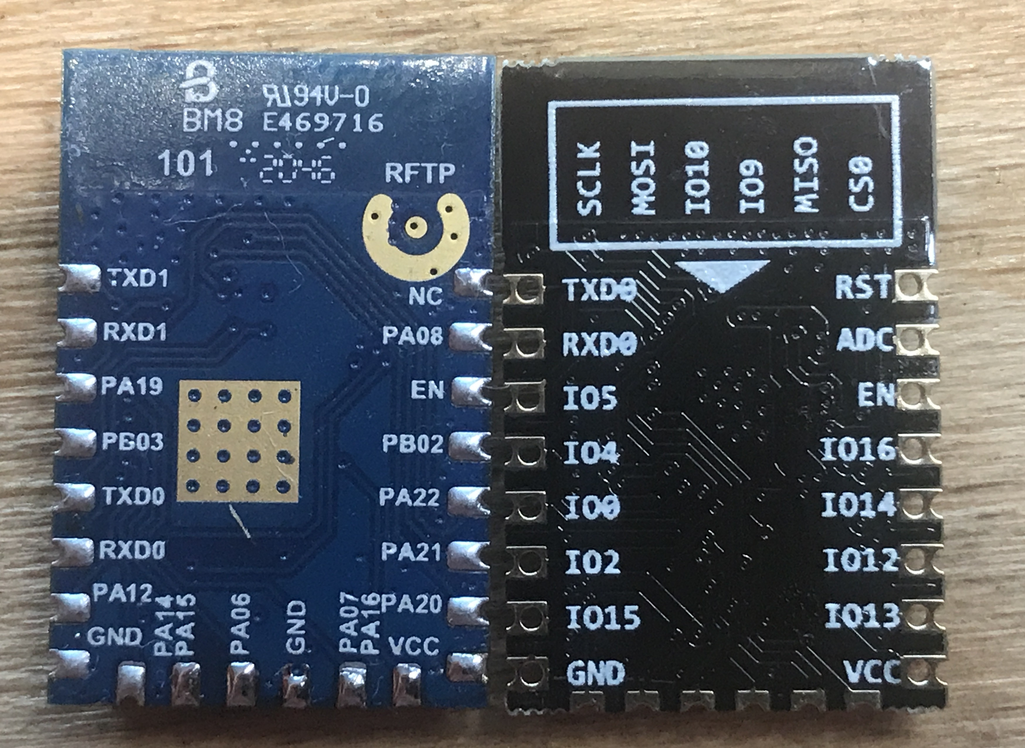 Wymiana modułu WiFi na ESP12F (ESP8266) w urządzeniu smart/tuya