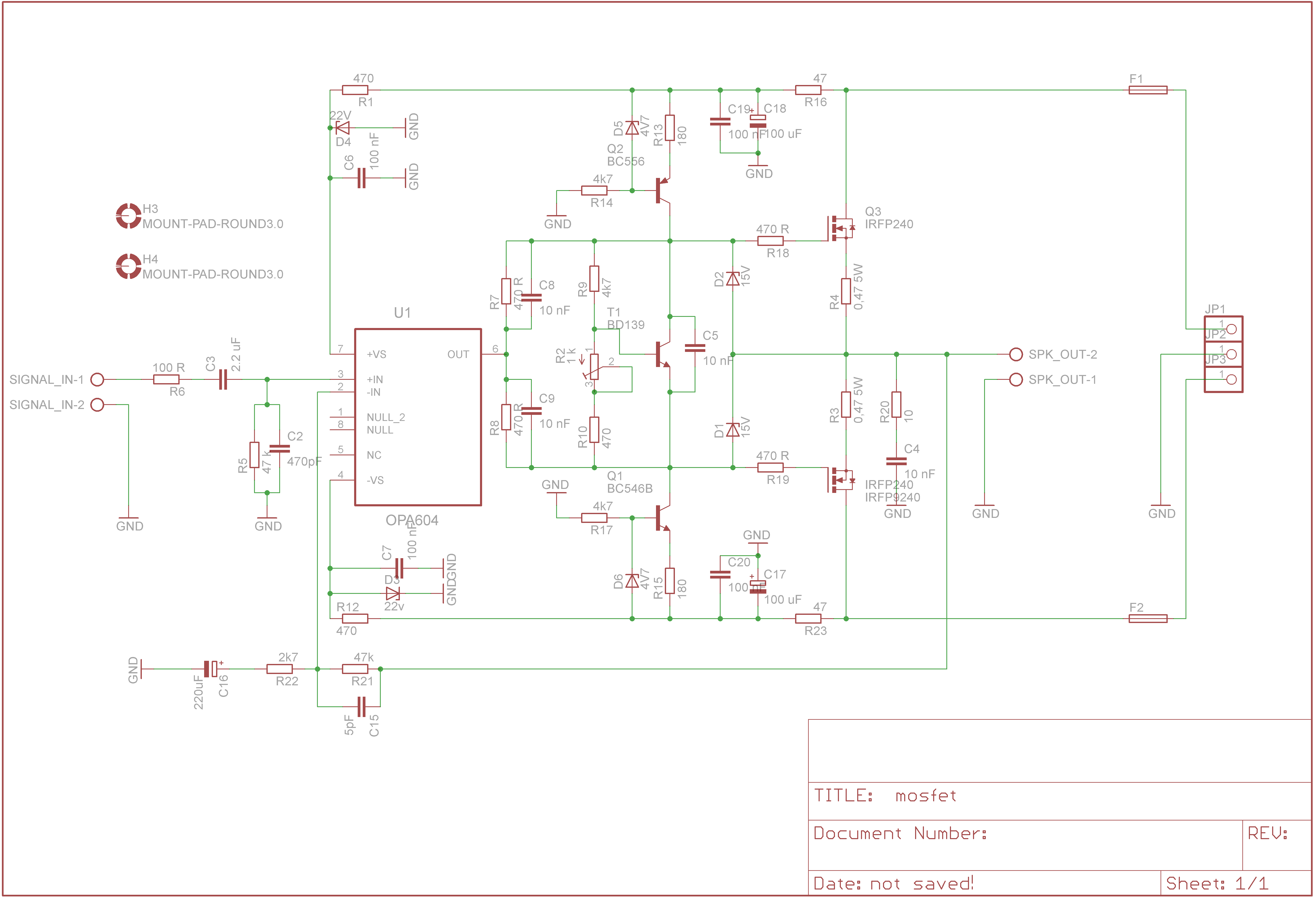 Wzmacniacz DIY z OPA604 gra cicho, trzaski, bezpieczniki padają - co ...
