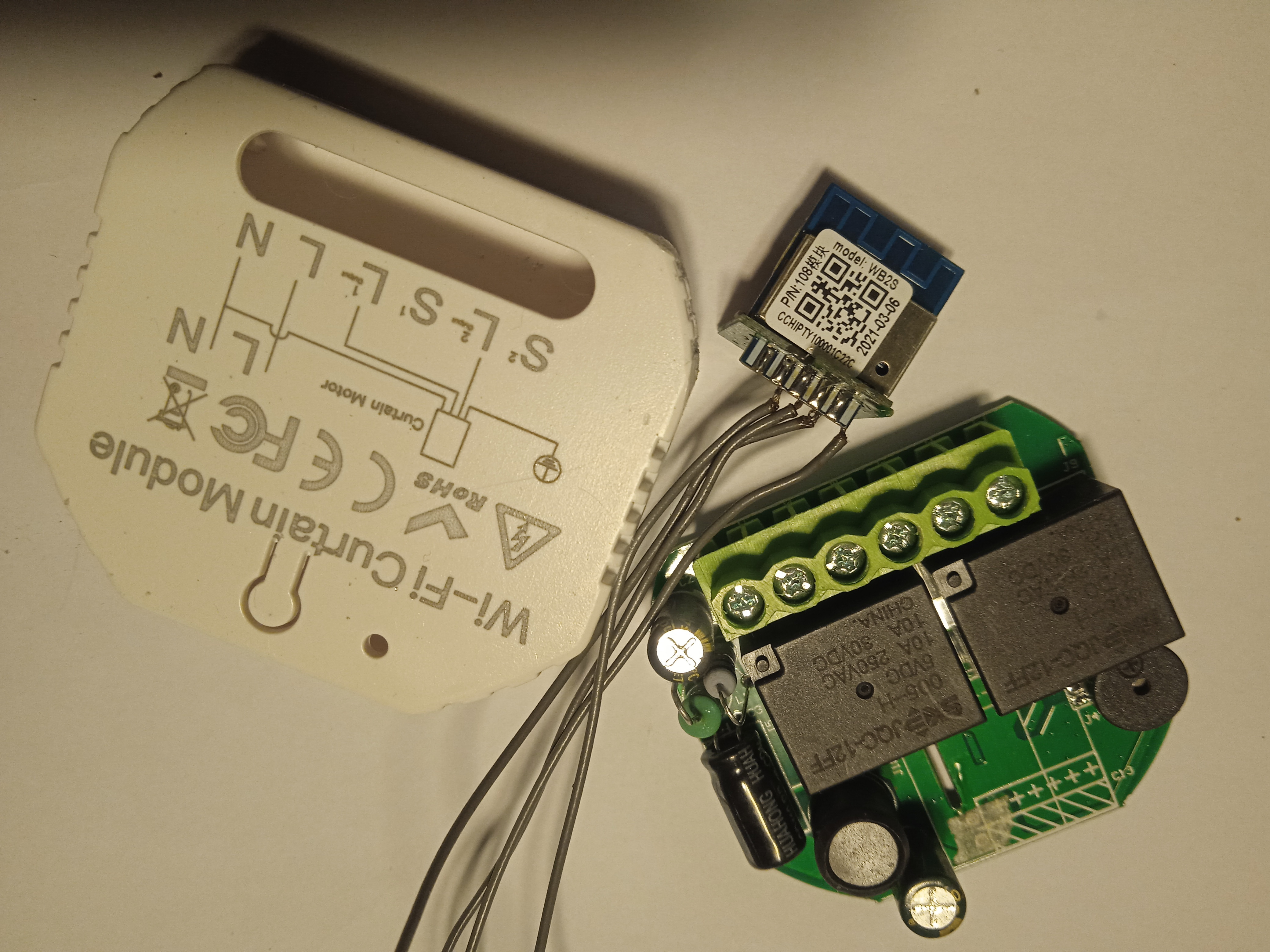 Moes MS-108WR WB2S Curtain Switch Configuration: Roller Shutter MCU ...