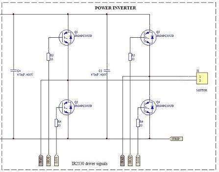 Czy IR2130 może pracować z 4 tranzystorami IGBT w falowniku jednofazowym?